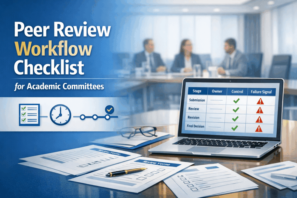 Peer Review Workflow Checklist for Academic Committees | Leconfe ...